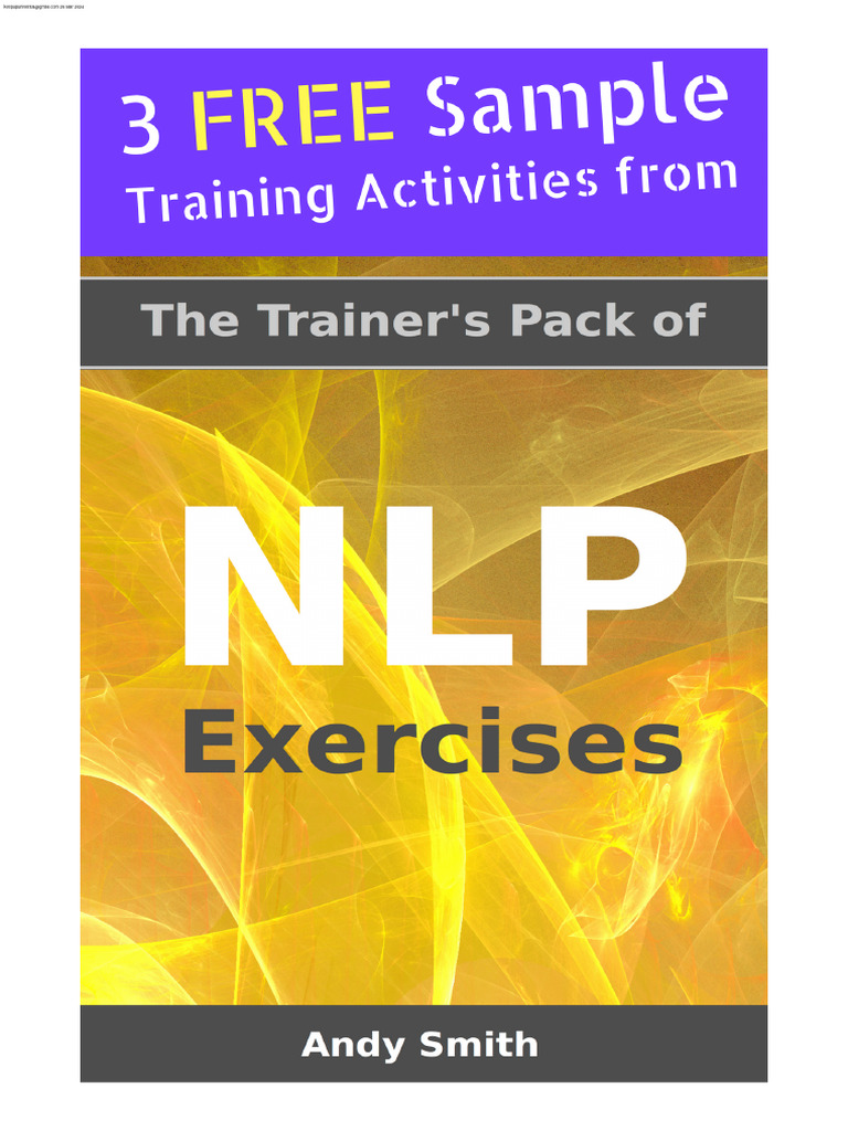 Trainerspacksample3 | PDF | Neuro Linguistic Programming | Hypnotherapy