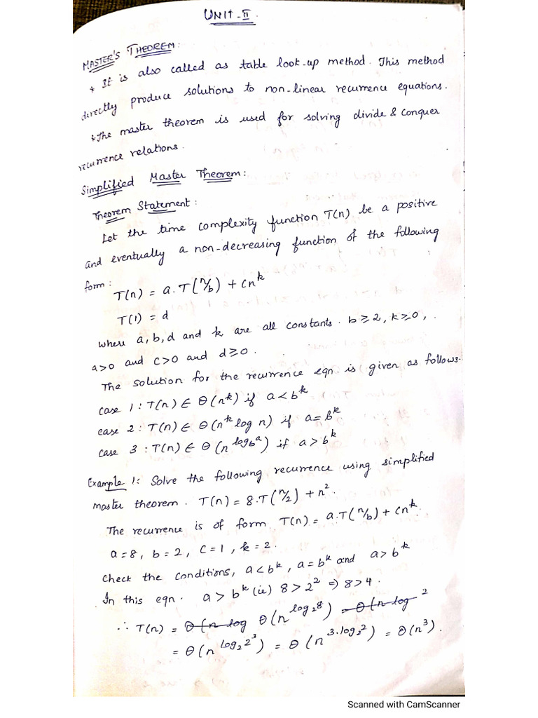 Daa Notes Unit 2 | PDF