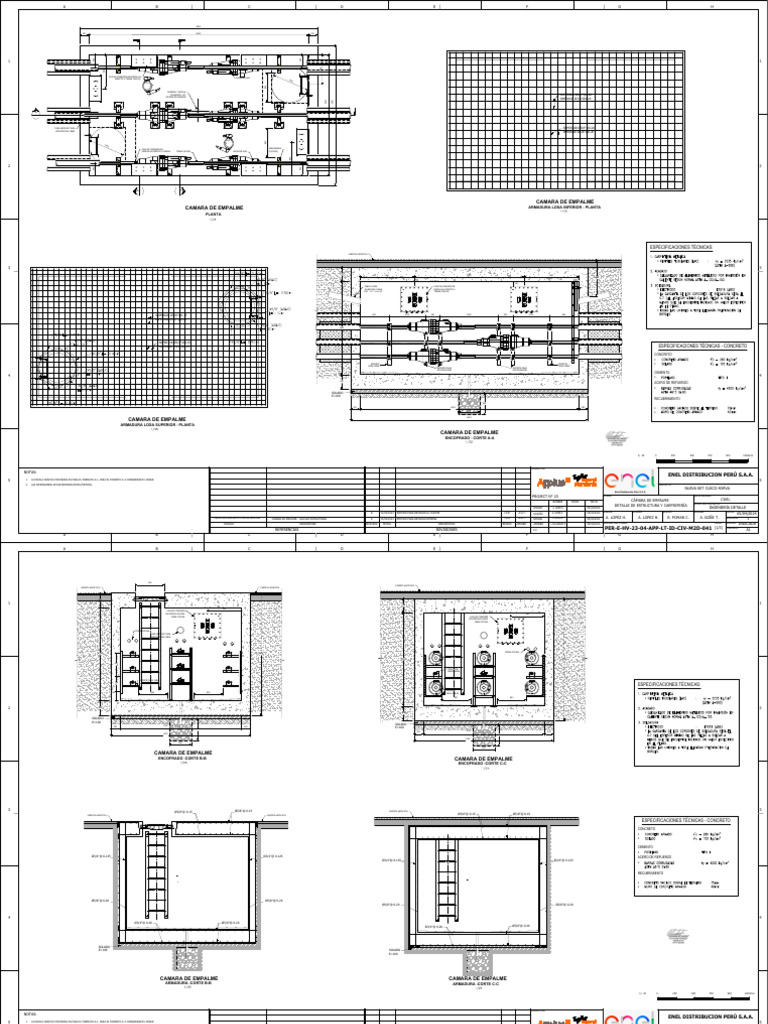 PER-E-HV-23-04-APP-LT-ID-CIV-M2D-041-Cámara de Empalme - Detalle de Estructura y Carpintería-Rev ...