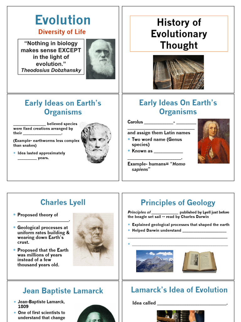 (Student) Evolution and Natural Selection | PDF | Natural Selection ...