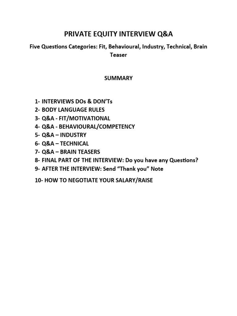 My Q&a Guide | PDF | Job Interview | Compassion