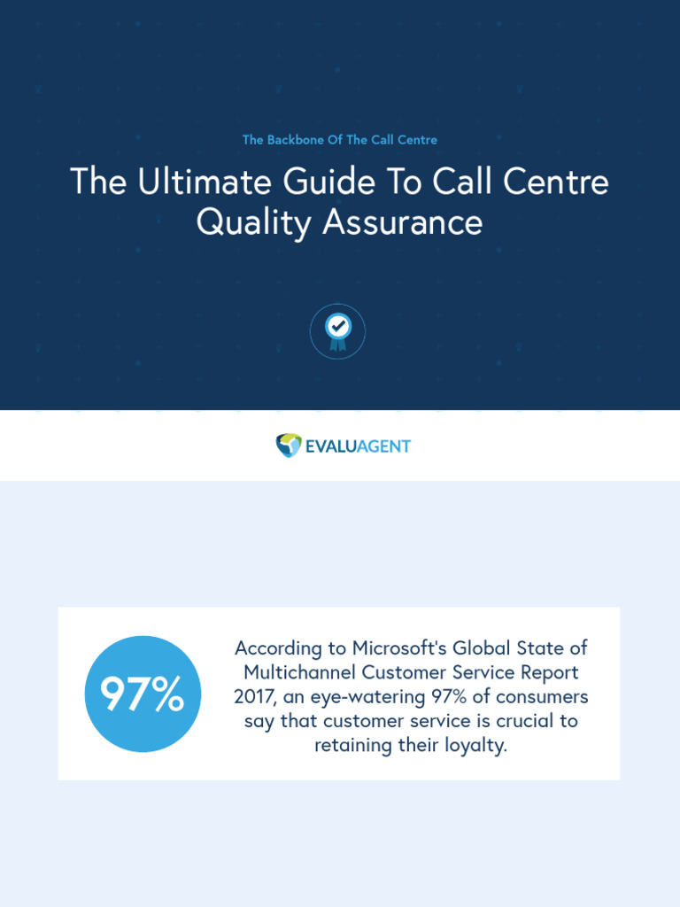 EvaluAgent - The Ultimate Guide To Call Centre Quality Assurance | PDF | Performance Indicator ...