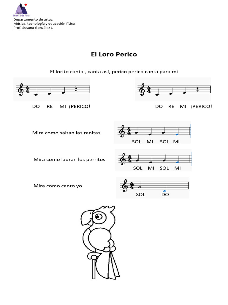 1° El Loro Perico | PDF | Artes del Lenguaje y Comunicación | Arte