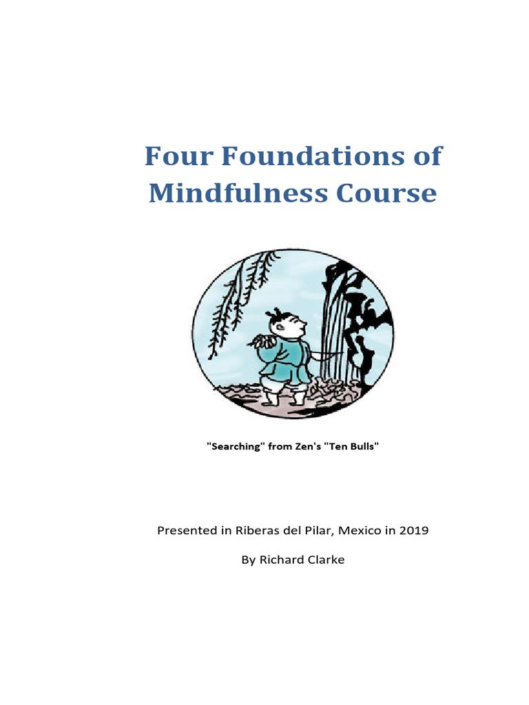 Four Foundations of Mindfulness Course Booklet | PDF | Philosophy Of ...