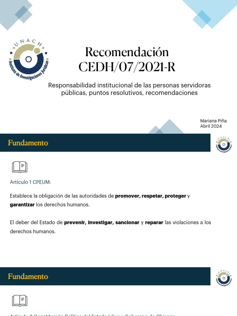 Presentación Reco CEDH | PDF | Entorno natural | Convenio europeo de derechos humanos