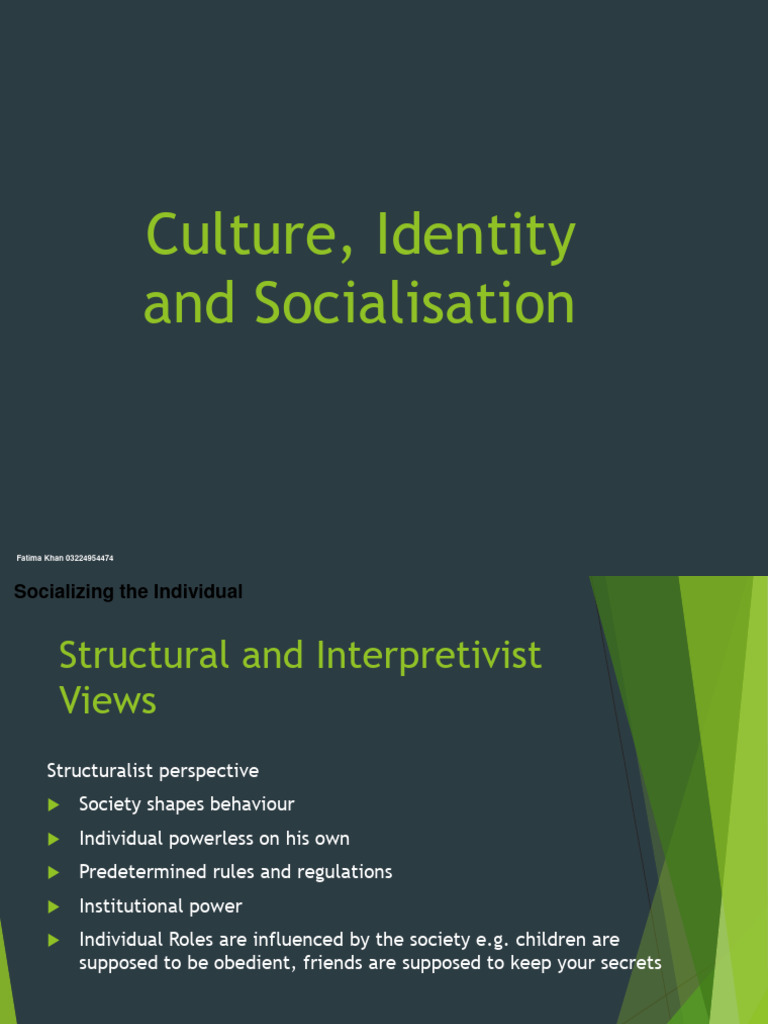 Socialisation and Identity Formation | PDF | Socialization | Gender