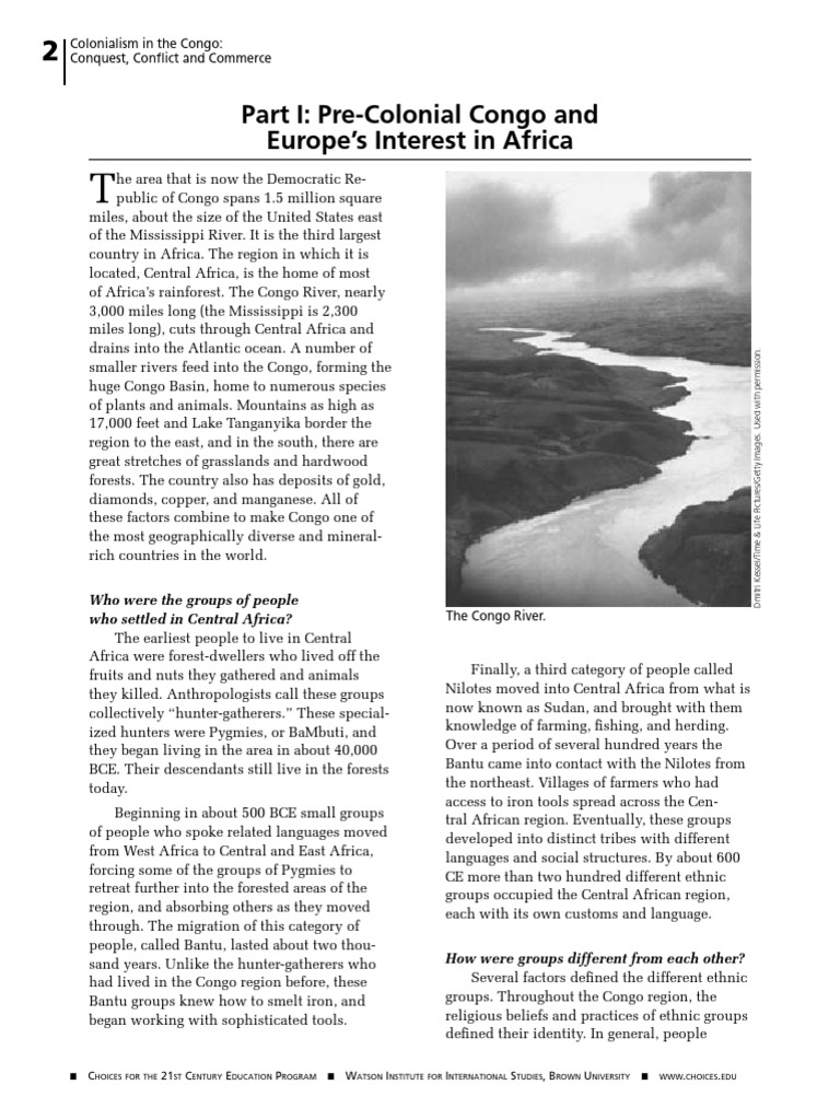 Congo's Colonial Past: A Deep Dive | PDF | Atlantic Slave Trade | Slavery