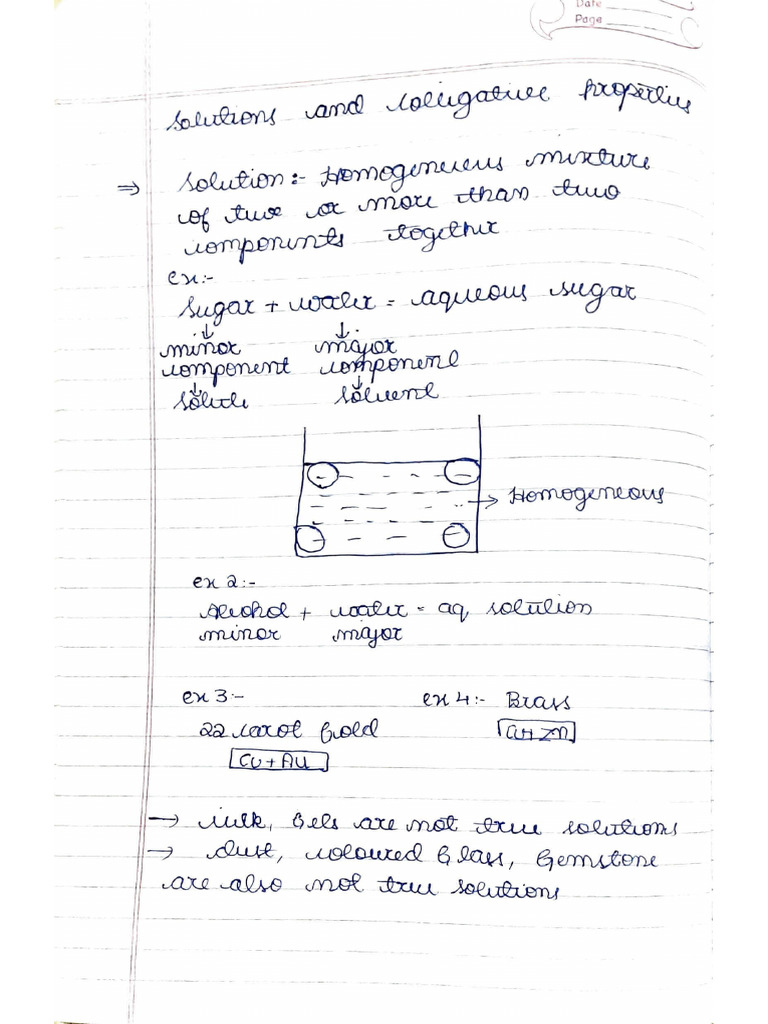 Solutions and Colligative Problems | PDF