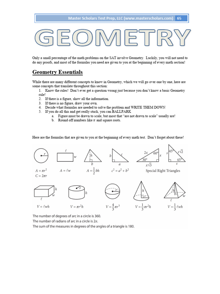 Geometry Notetaking Guide | PDF | Triangle | Circle
