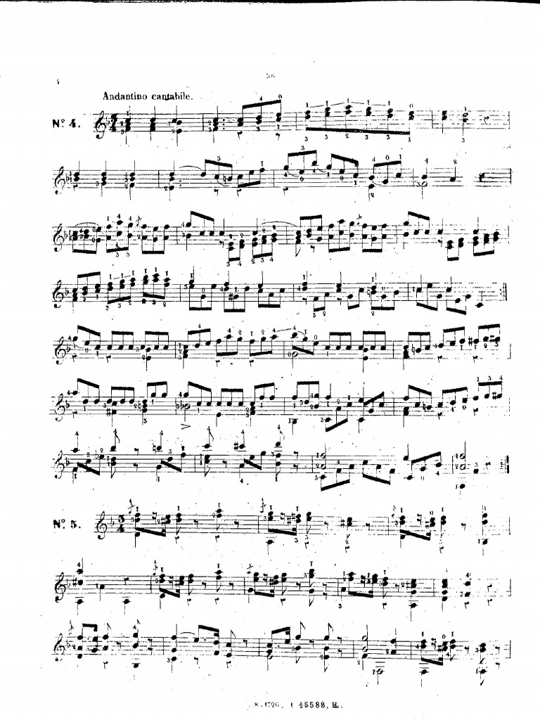 Sor-Coste Estudio 5 y 6 | PDF