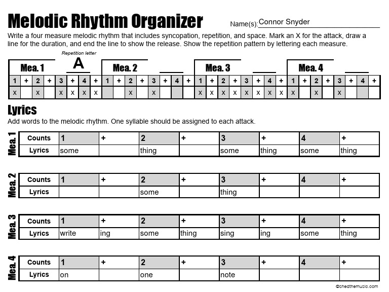 Melodic+Rhythm+Organizer+FILLABLE | PDF