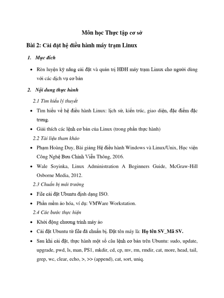 ATTT - Thuc Tap Co So - Bai Thuc Hanh 2 | PDF