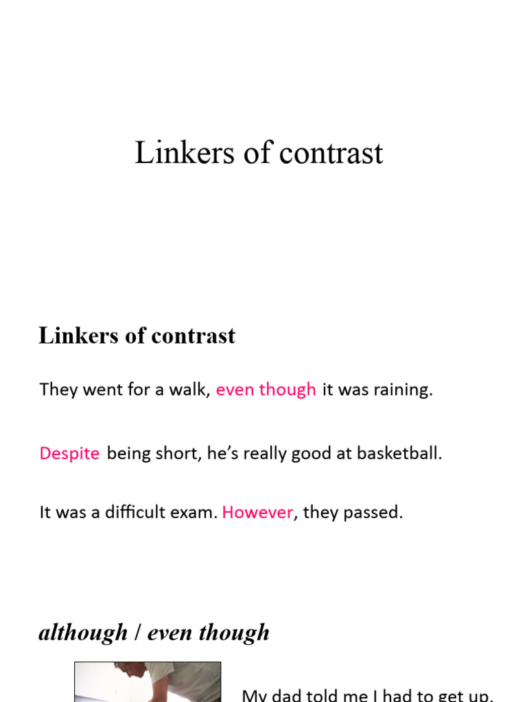 P. 61 Linkers of Contrast Unit 6 | PDF | Sentence (Linguistics) | Clause