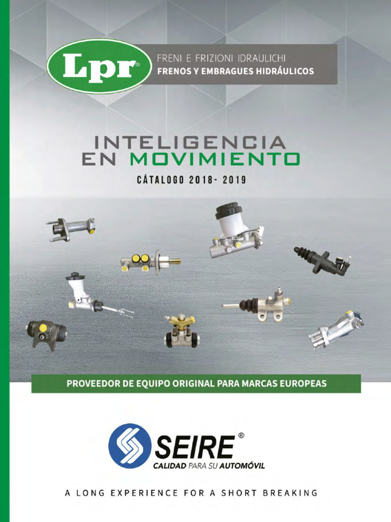 Catalogo Embrague y Freno LPR 2018 2019 | PDF | Coupes | Luxury Vehicles