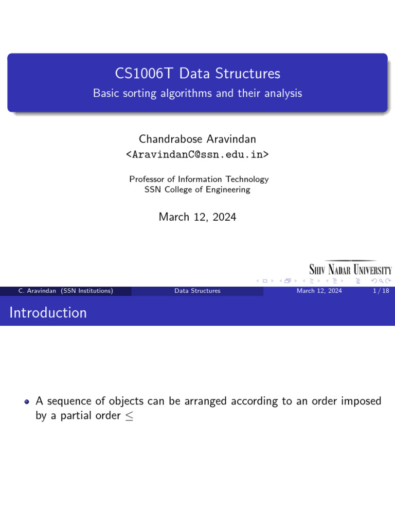 Basic sorting algorithms and their analysis | PDF | Theoretical ... Basic sorting algorithms and their analysis | PDF | Theoretical ...