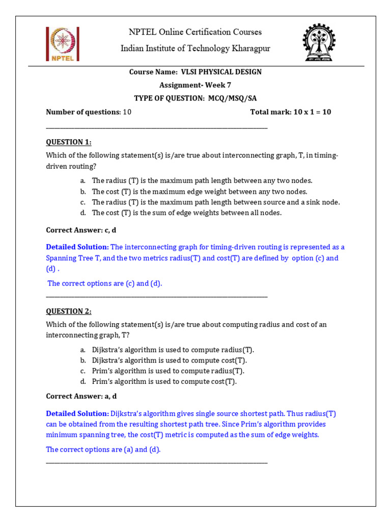 Assignment VPD 7 | Download Free PDF | Algorithms | Combinatorics