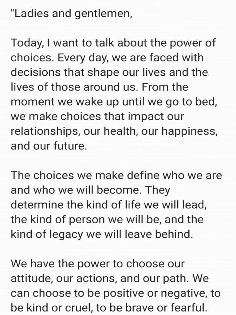 My Speech | PDF