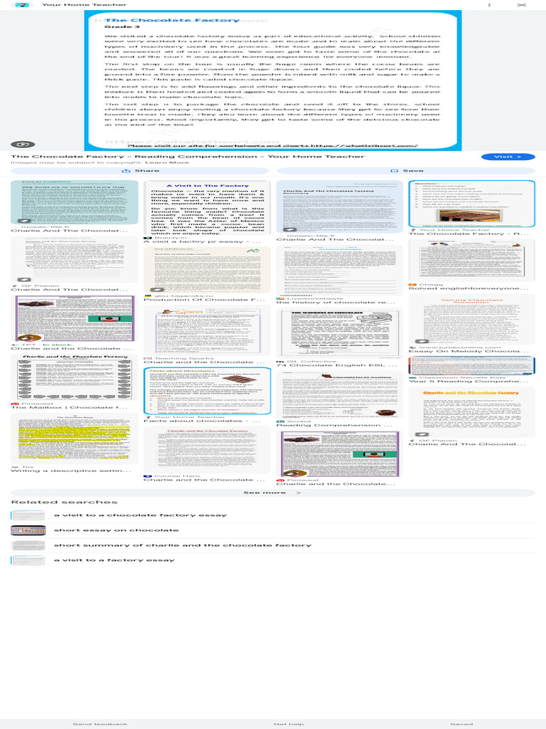 Searchq Experiences+in+a+Chocolate+Factory+as+a+Paragraph&Sca Esv ...