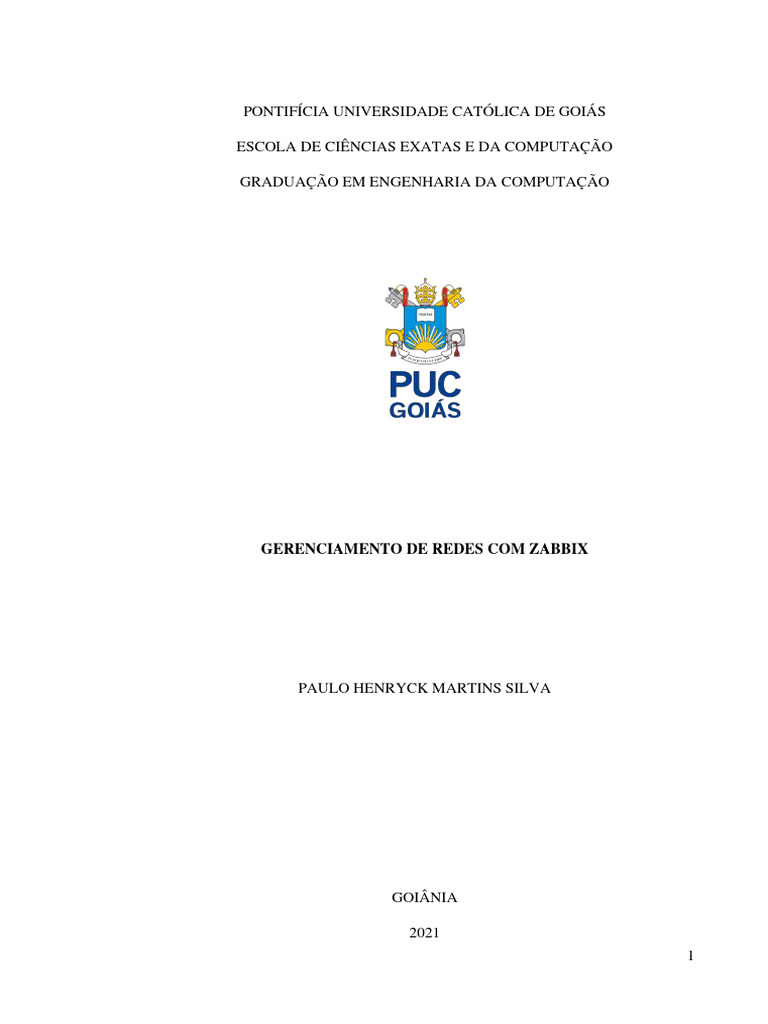 TCC2 - Gerenciamento de Redes Com Zabbix (Final) | PDF | Rede de computadores | Informática