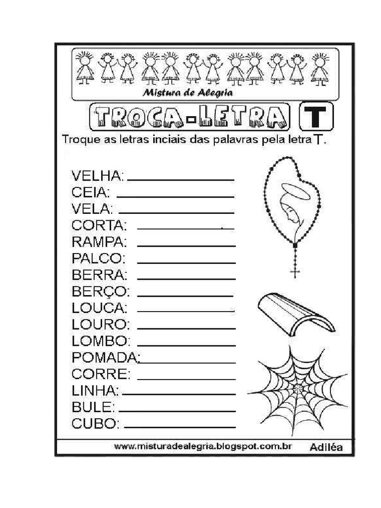 Troca Letra C e T | PDF