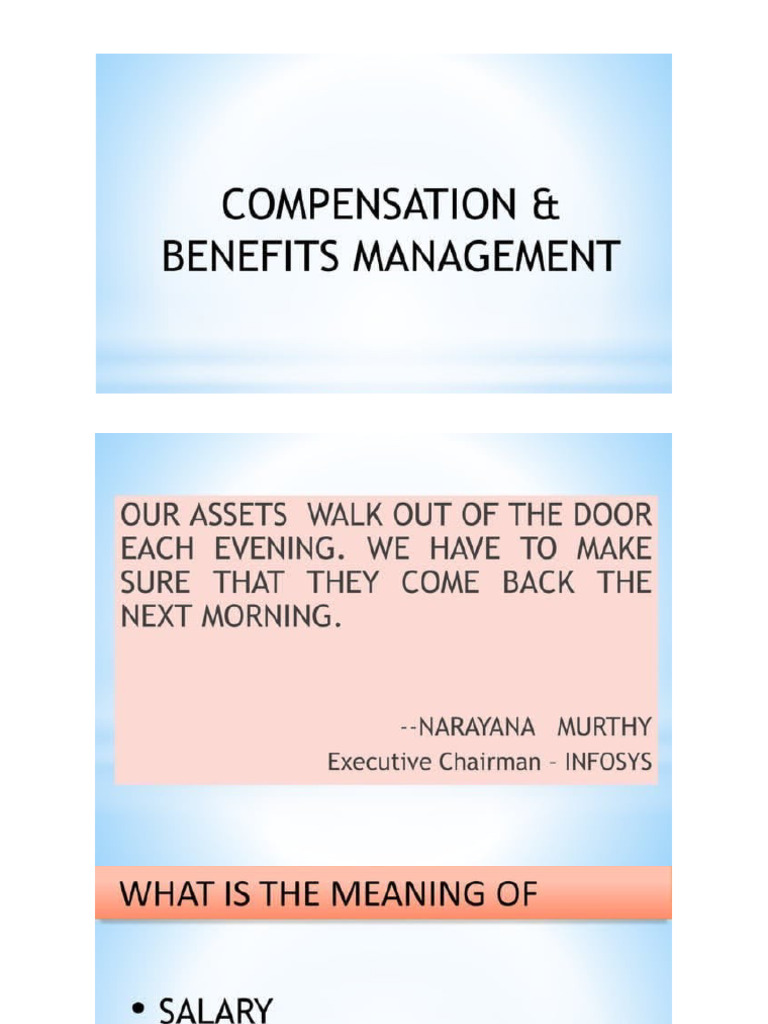 HR Pay, Compensation, Rewards and Benefit | PDF
