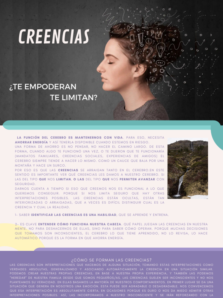 Workbook para Desafiar Creencias A | PDF | Las emociones | Creatividad