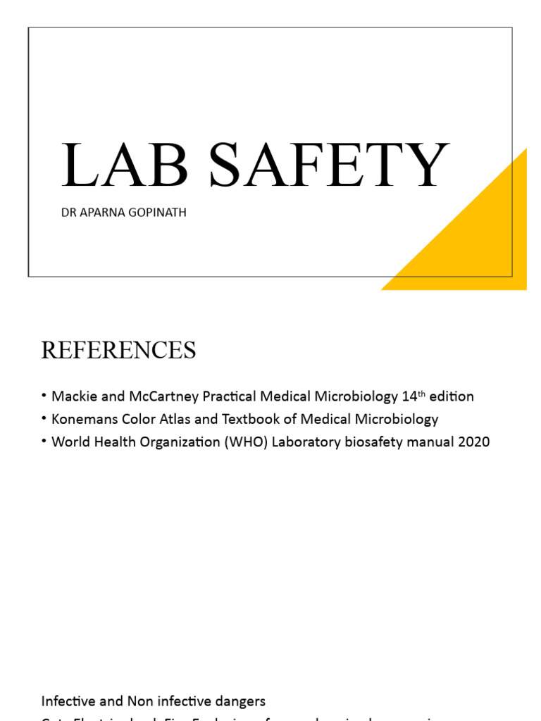 Lab Safety | PDF | Laboratories | Infection