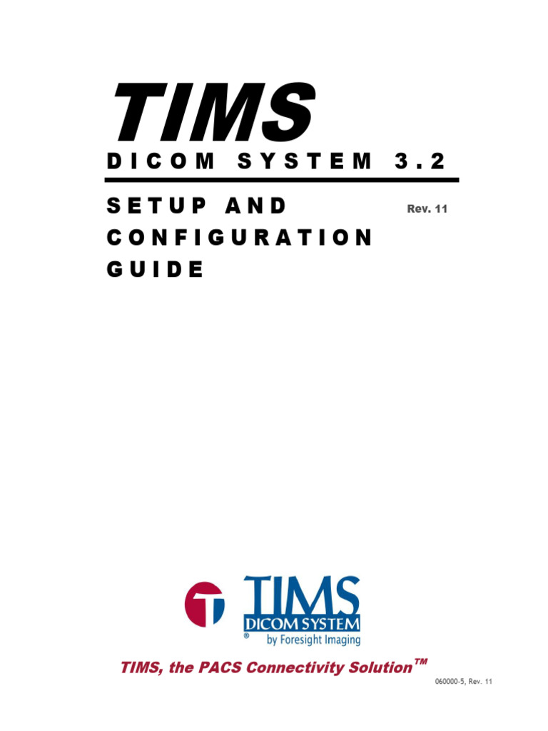 TIMS Setup Guide 6000 | PDF | Information And Communications Technology ...
