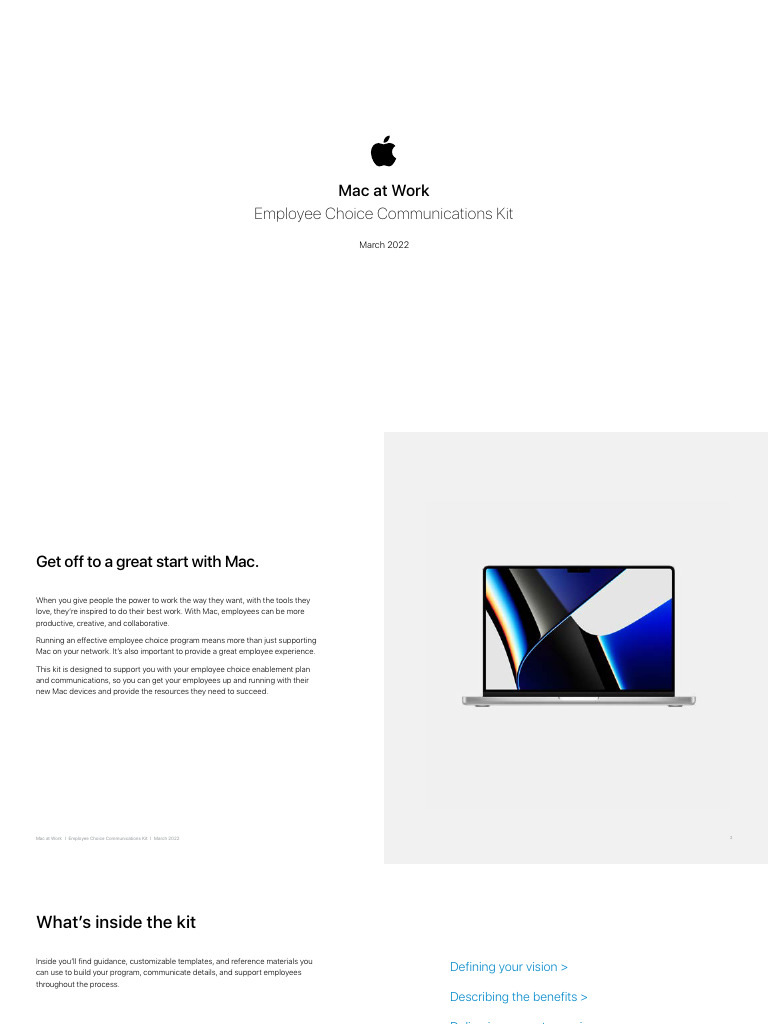 Employee Choice Communications Kit | PDF | Apple Inc. | Mac Os