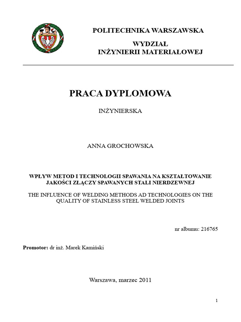 Praca Dyplomowa | PDF