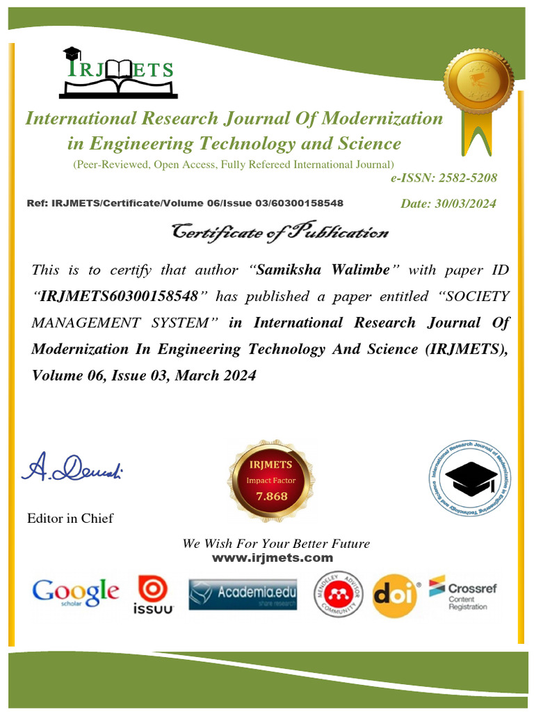 Irjmets60300158548 3 | PDF | Computers | Technology & Engineering
