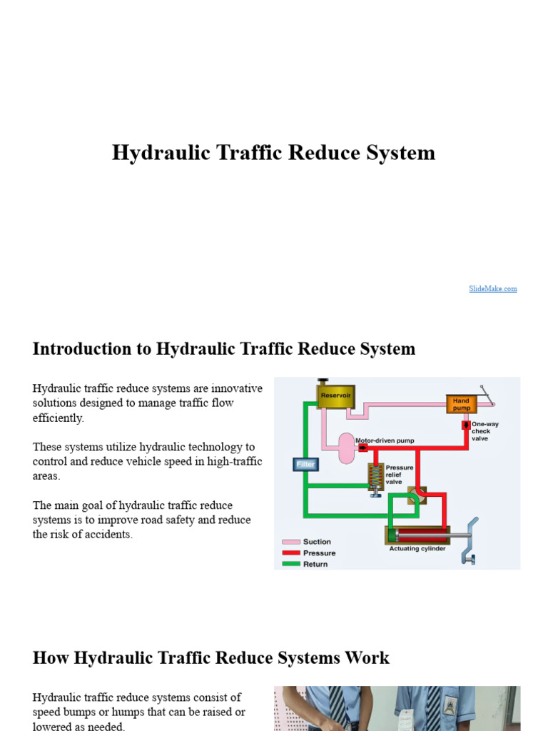 Hydraulic Traffic Reduce System | PDF | Traffic | Speed Limit