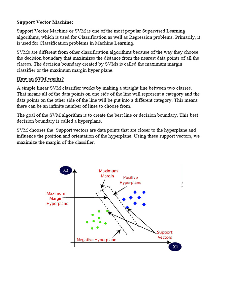 Support Vector Machine Pdf Support Vector Machine Statistical