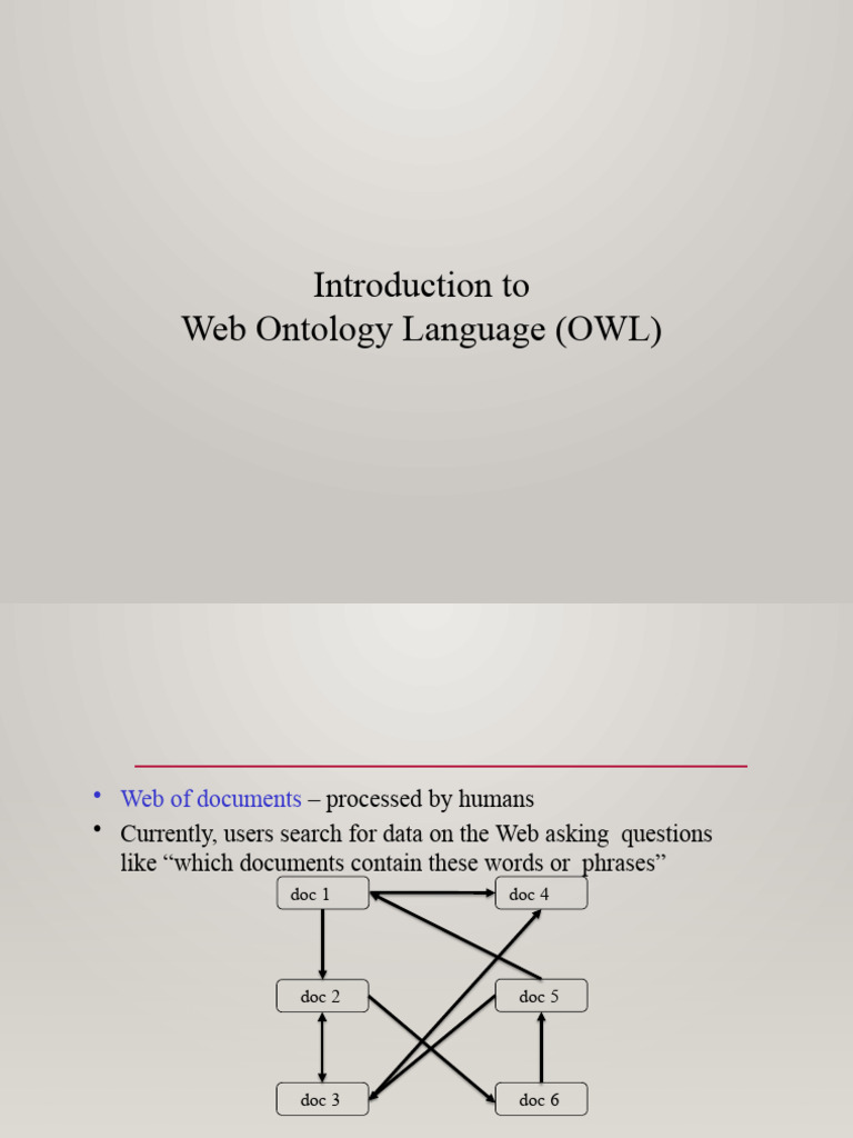 Introduction To Web Ontology Language (OWL) | Download Free PDF ...