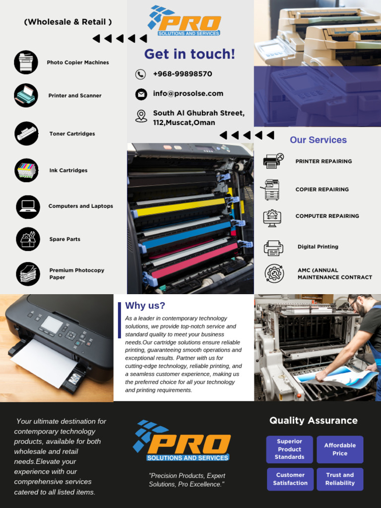 Pro Solutions & Services Brochure New | PDF | Photocopier | Printer (Computing)