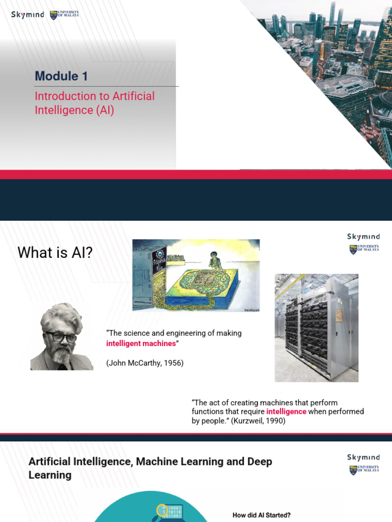 Module 1 - Introduction To Artificial Intelligence (AI) | PDF | Artificial Intelligence ...