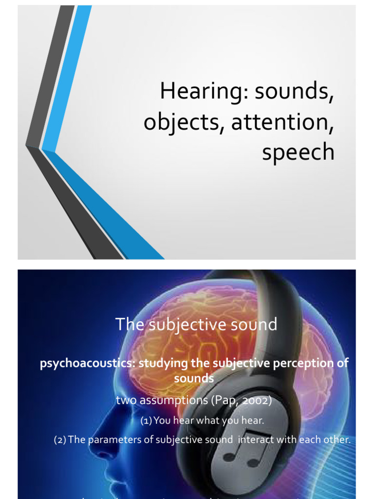 Hearing 2018 | PDF | Pitch (Music) | Sound