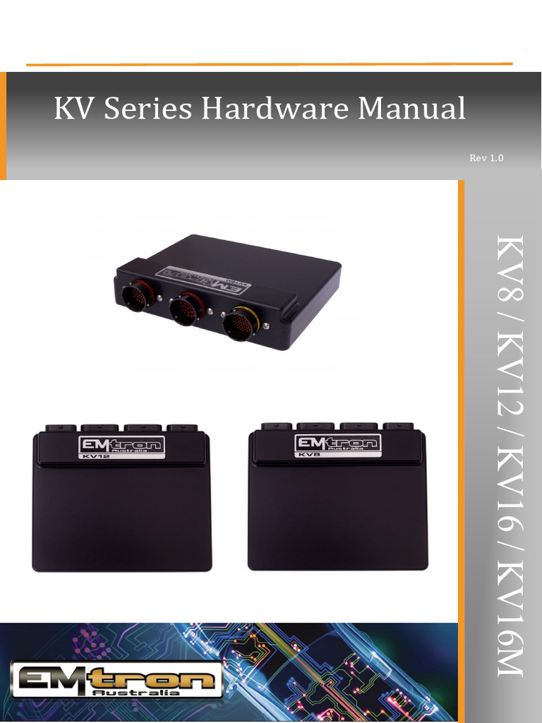 KV Series Hardware Manual - Emtron | PDF | Resistor | Electric Motor