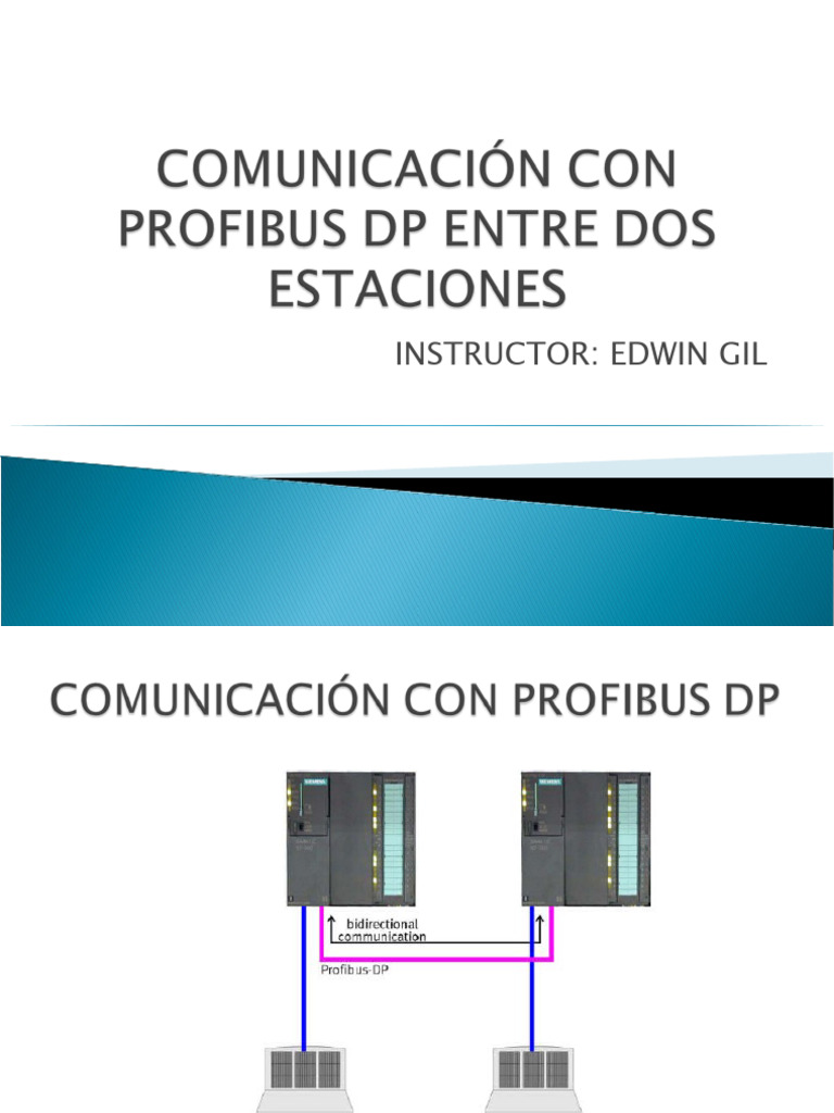 Comunicación Con Profibus Dp Entre Dos Estaciones | PDF | Ventana (informática) | Software del ...