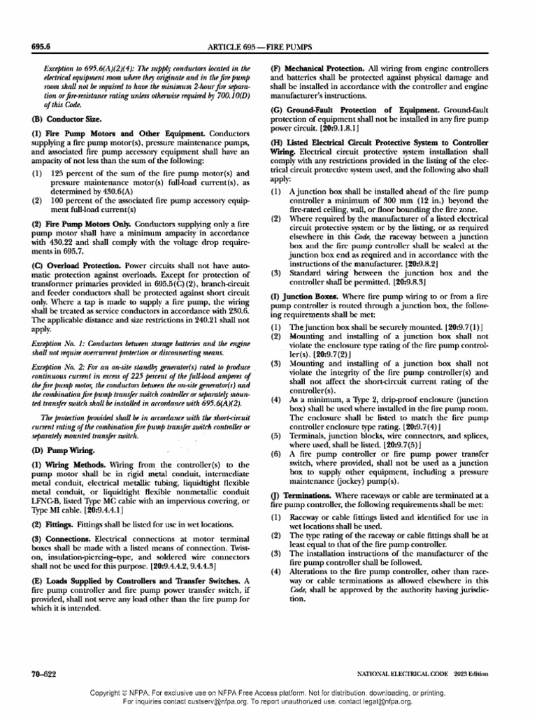 Pages From NFPA 70-2023 Pag 695 | Download Free PDF | Electrical Wiring ...