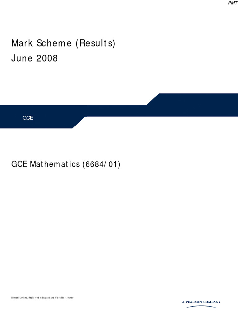 June 2008 Ms S2 Edexcel Pdf Probability Applied Mathematics