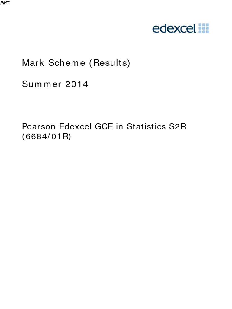 June 2014 (R) MS - S2 Edexcel | PDF