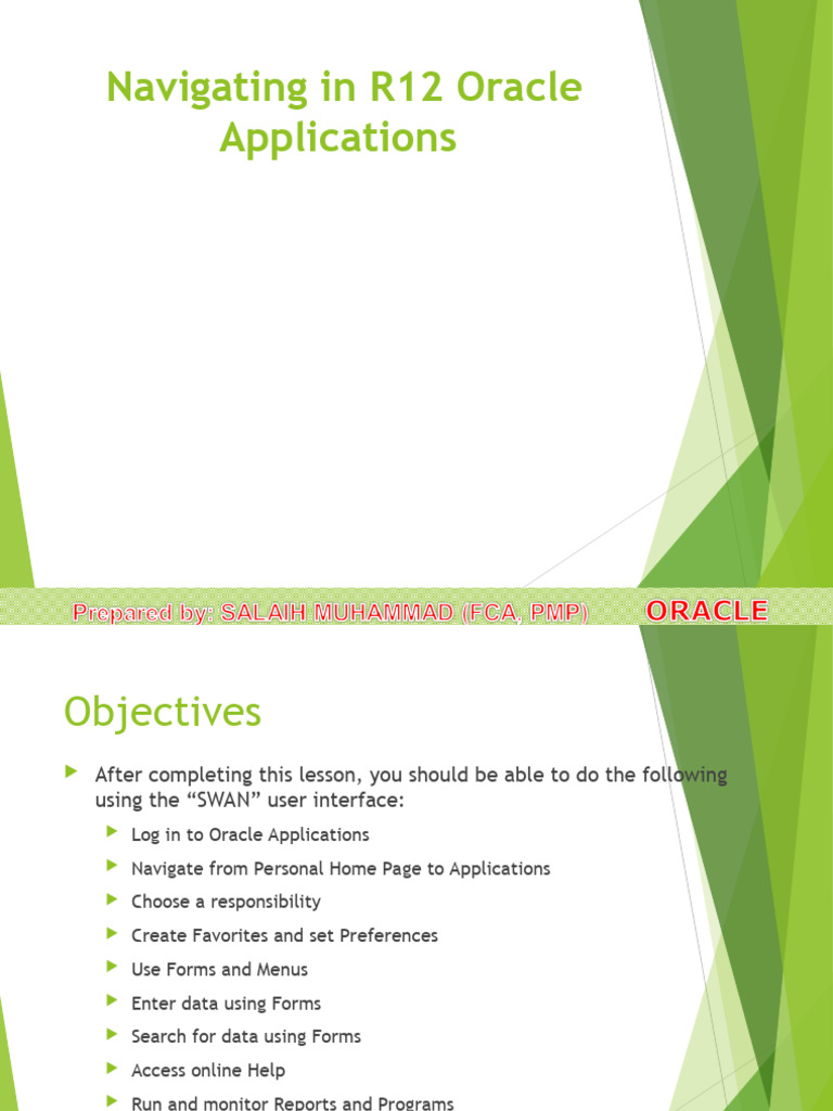 Chapter 2 Navigating in R12 Oracle | PDF | Menu (Computing) | Information Retrieval