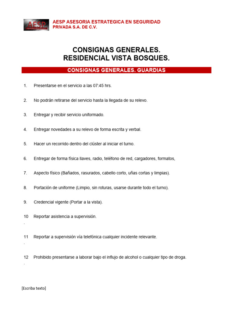 Consignas Cipreses 0419 | PDF