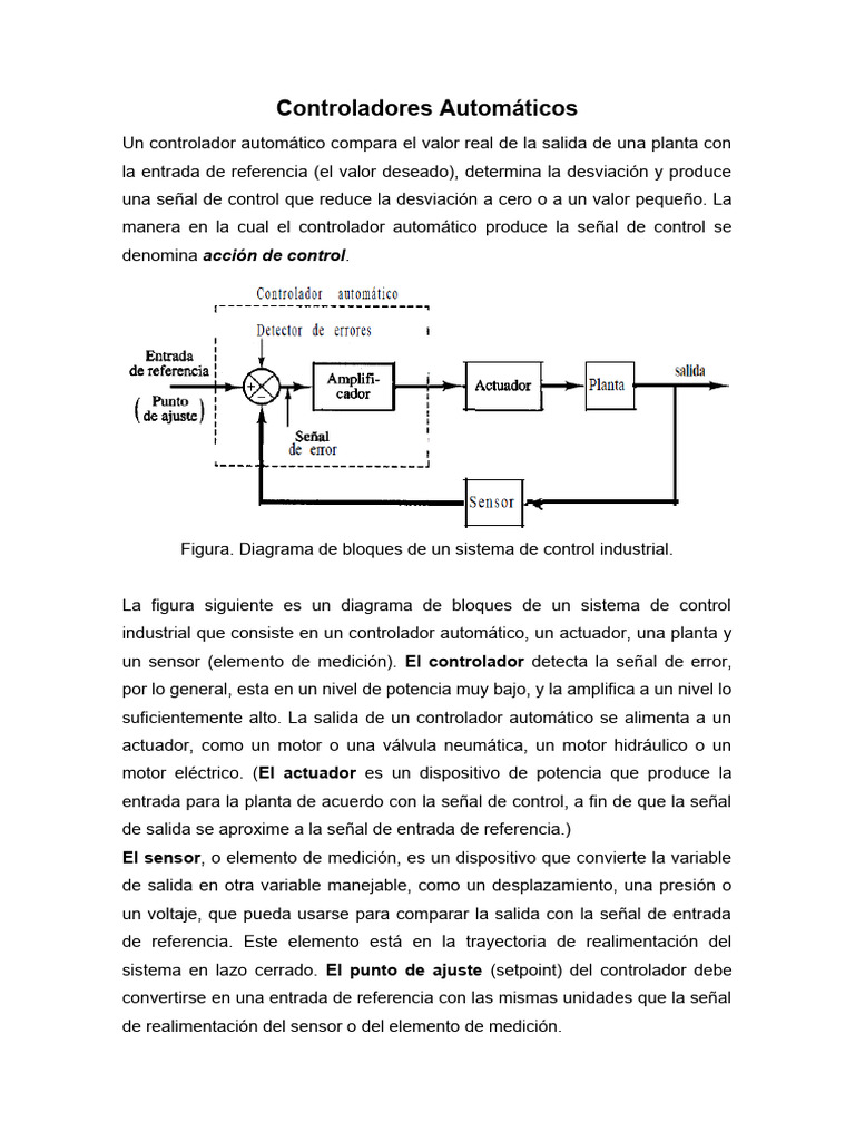 S1 Controladores Automaticos | Descargar gratis PDF | Sistema de ...