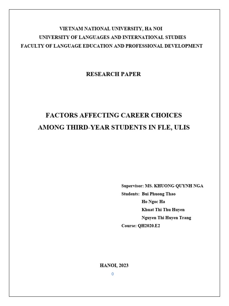 Research Paper - Group 4 | PDF | Likert Scale | Methodology