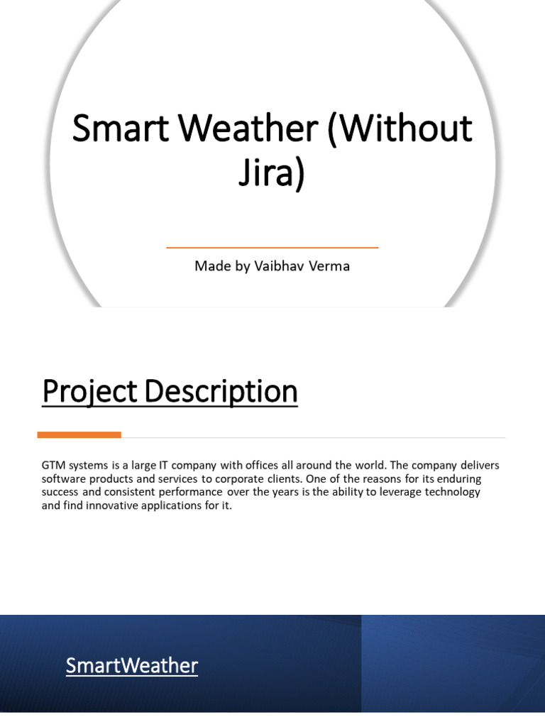 Smart Weather (Without Jira) | PDF | Weather Forecasting | Weather