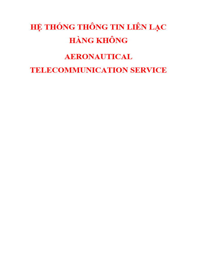 TÀI LIỆU MÔN HỆ THỐNG THÔNG TIN HÀNG KHÔNG | PDF