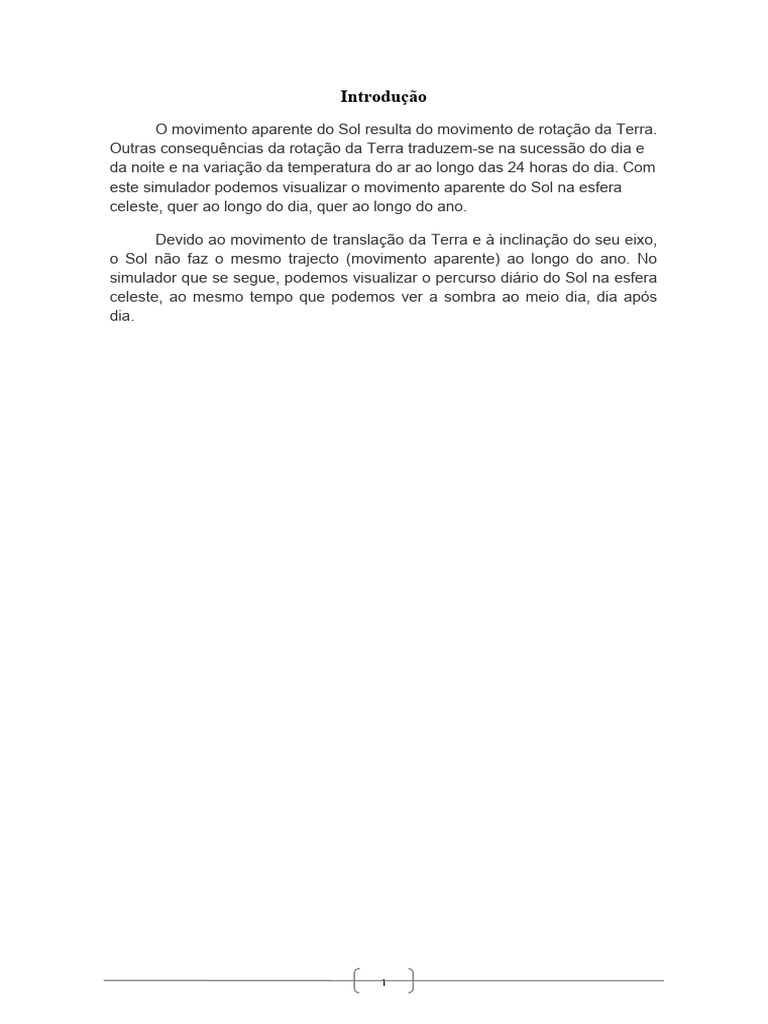 o Movimento Aparente o Sol Do No Ceu | PDF | Trópicos | Terra