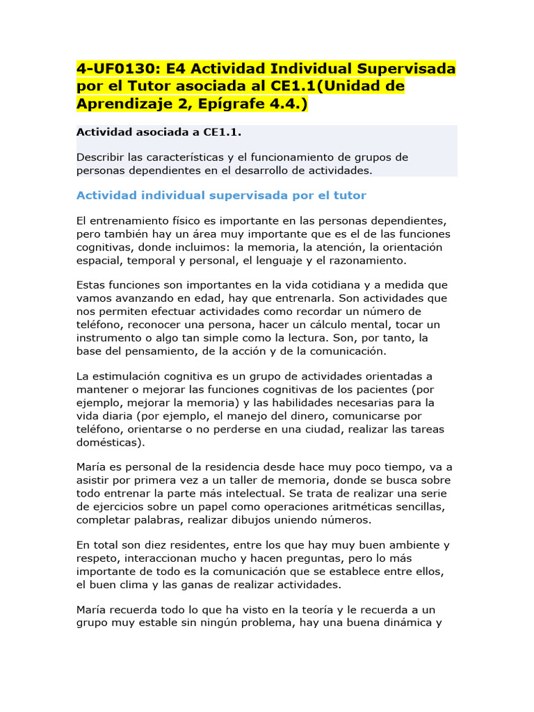 4-UF013 - E4 Actividad Individual Supervisada Por El Tutor Asociada Al CE1.1 (Unidad de ...